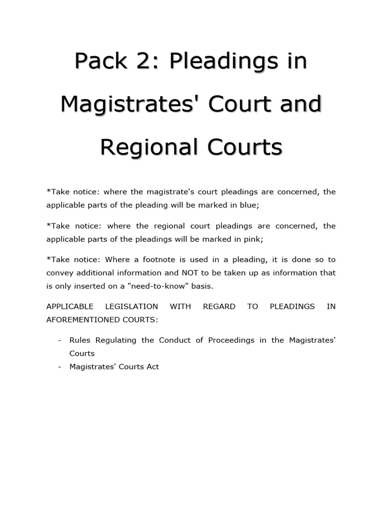 PLEADINGS | PDF