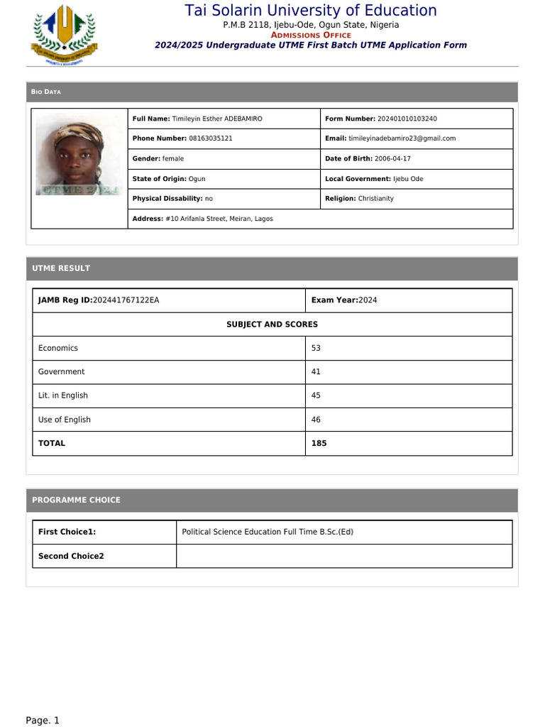 Application Form (2) | PDF