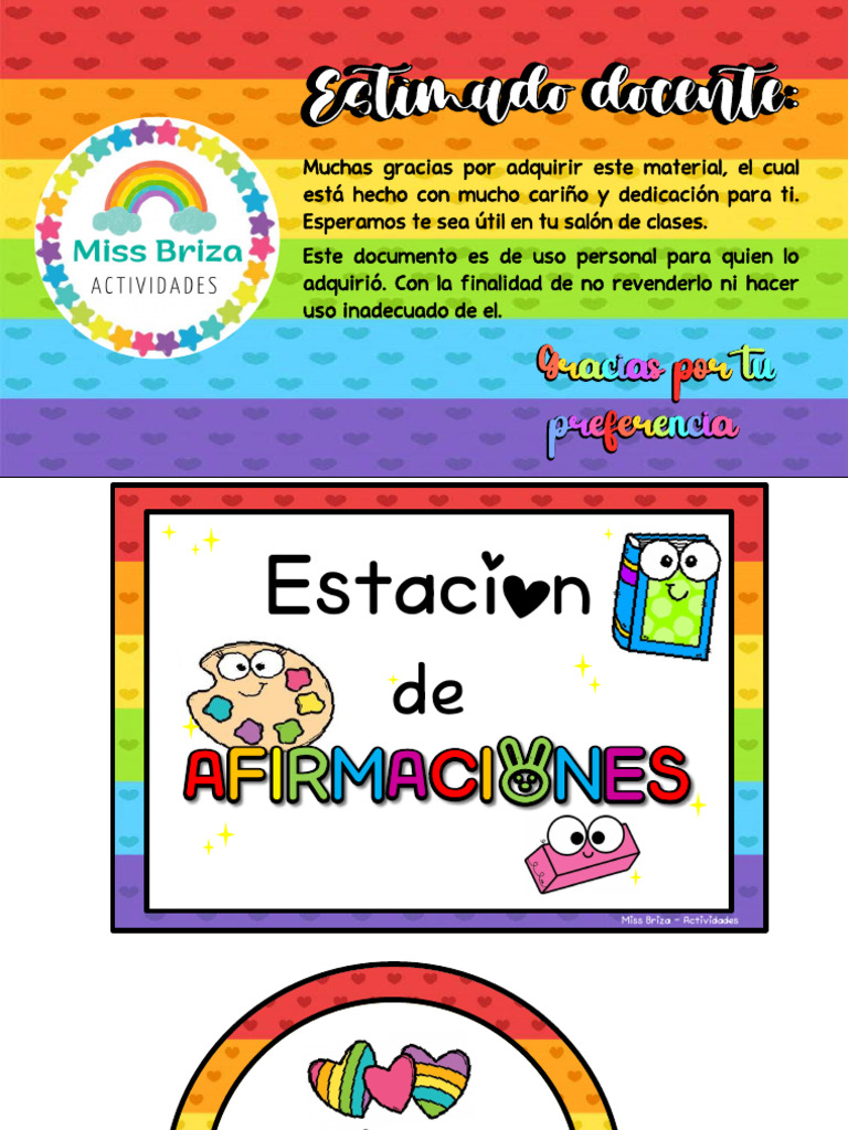Estacion de Afirmaciones | PDF