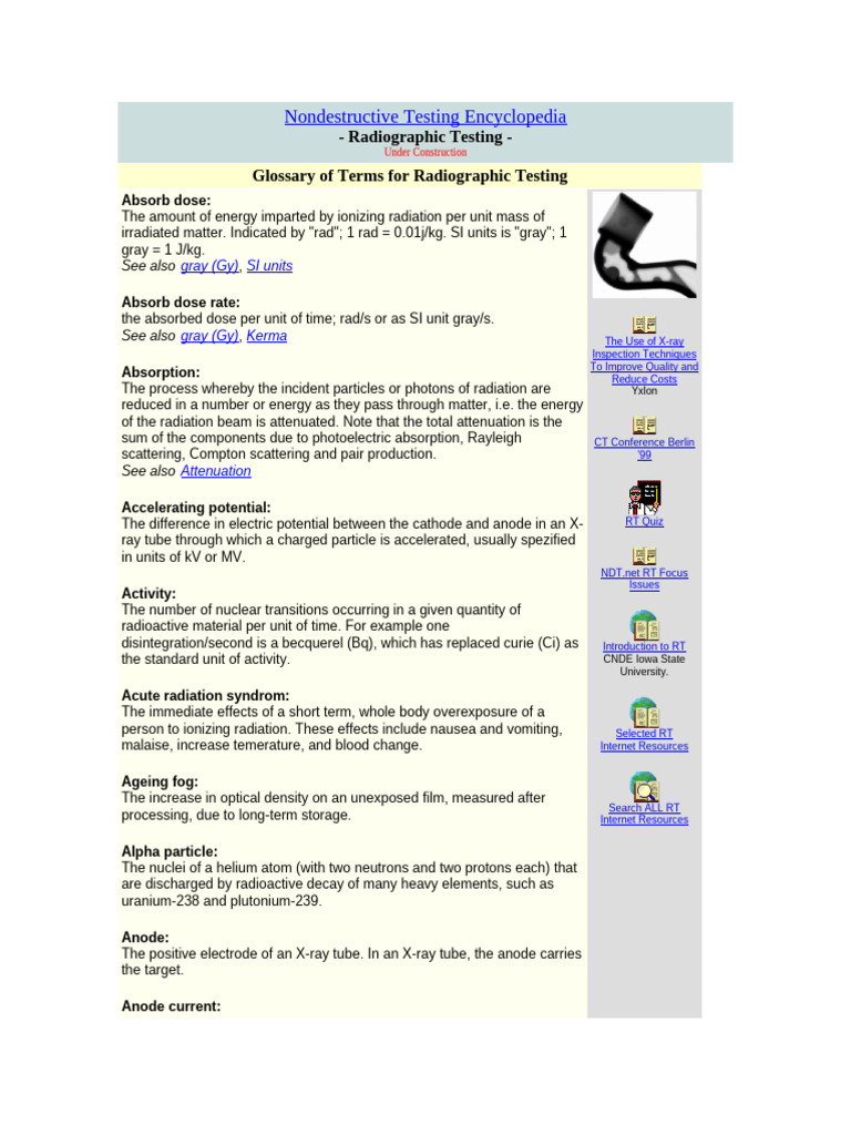 Nondestructive Testing Encyclopedia Rt Pdf
