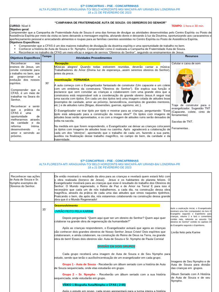 Plano de Aula - Tema Campanha - Nível 2 - 28.06.2022 | PDF Plano de Aula - Tema Campanha - Nível 2 - 28.06.2022 | PDF