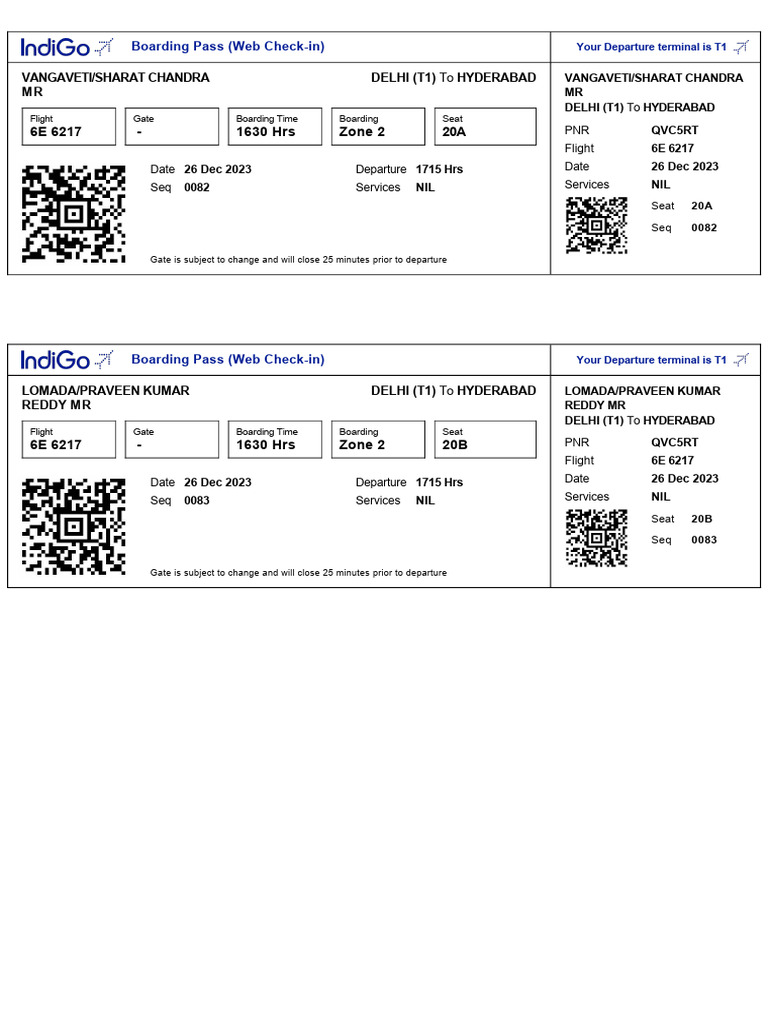 BoardingPass Journey1 QVC5RT | PDF