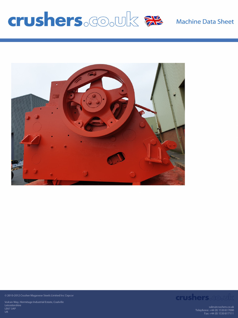 Sandvik® QJ340 - C-12 Jaw Crusher | PDF