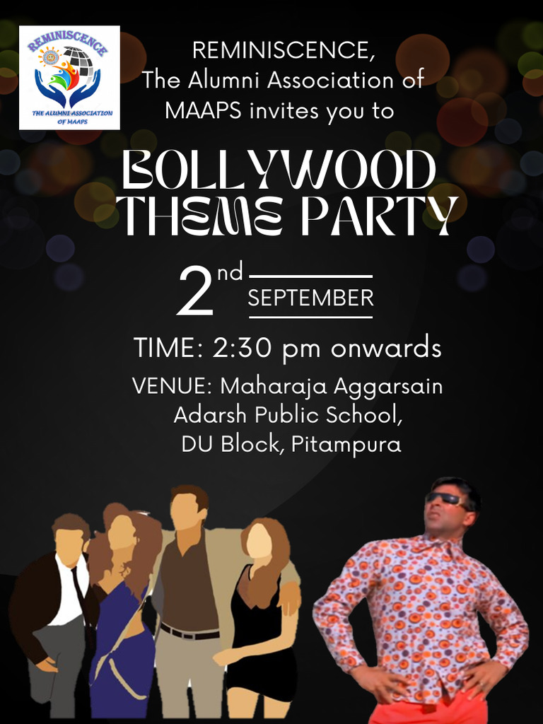 Bollywood Theme Party Invitation | PDF