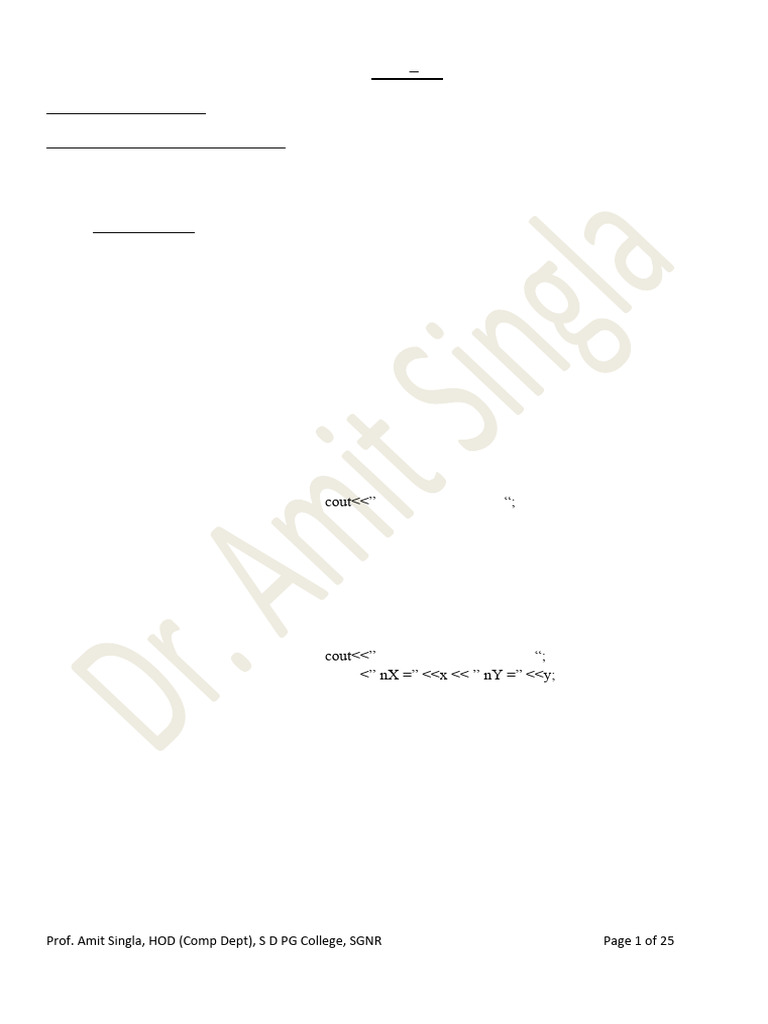 C Programming Unit Iv Pdf