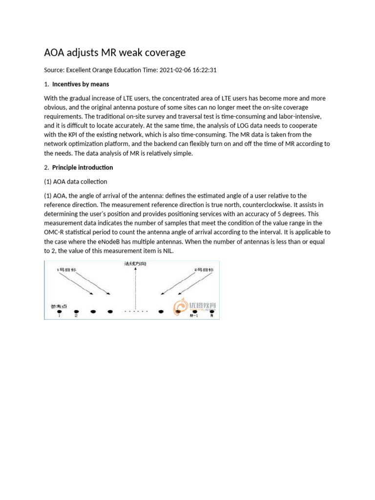 AOA Adjusts MR Weak Coverage | PDF
