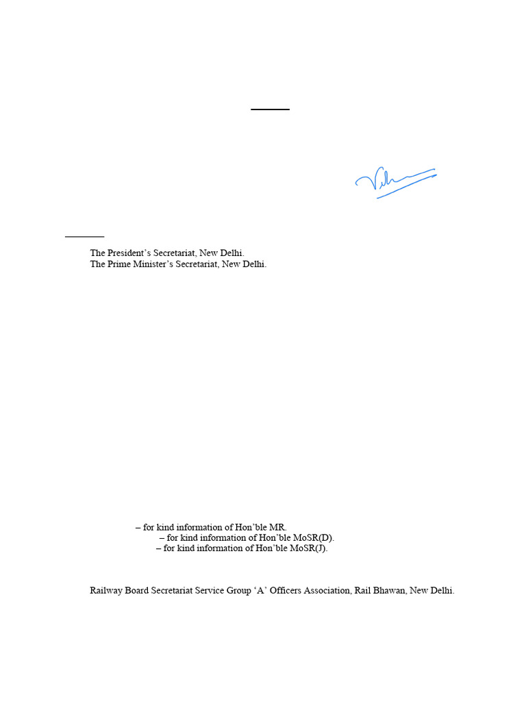 Naveen Gulati Appointed DG HR Railway | PDF | New Delhi | Government Of ...