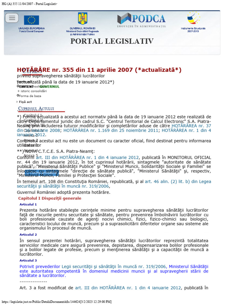 HG (A) 355 11042007 - Portal Legislativ | PDF