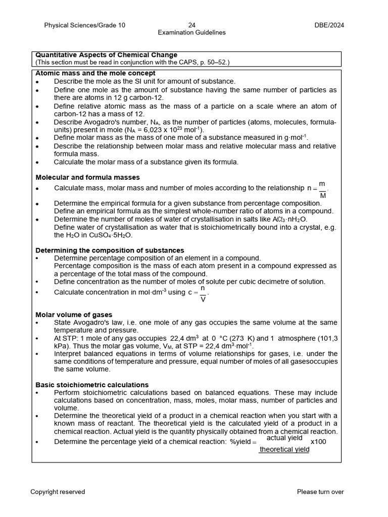 GR 10 Exam Guide Stoi | PDF