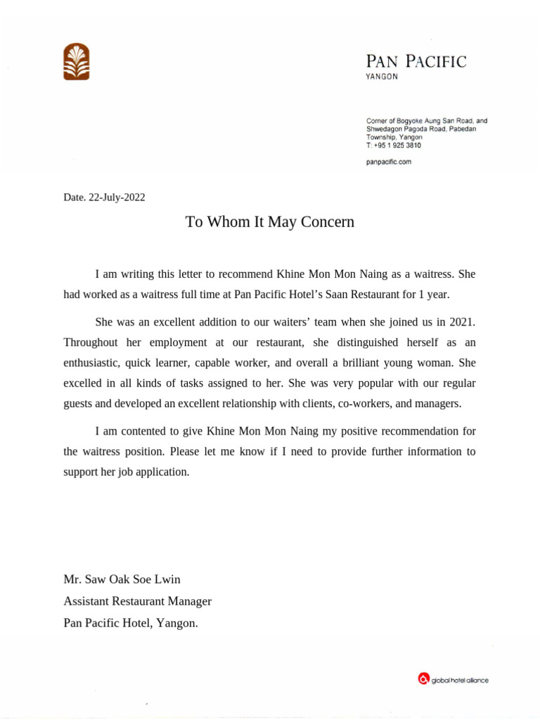 Awei-Metta-Recommendation 2 | PDF | Career & Growth