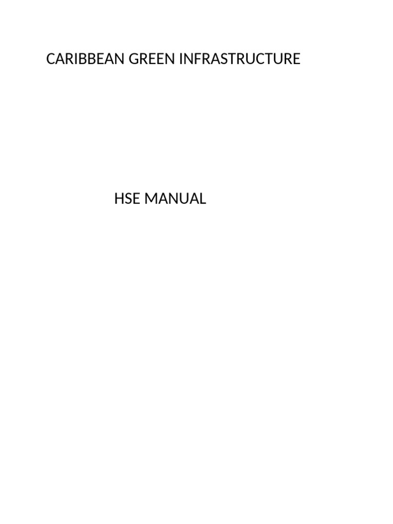 Hse Manual Pdf