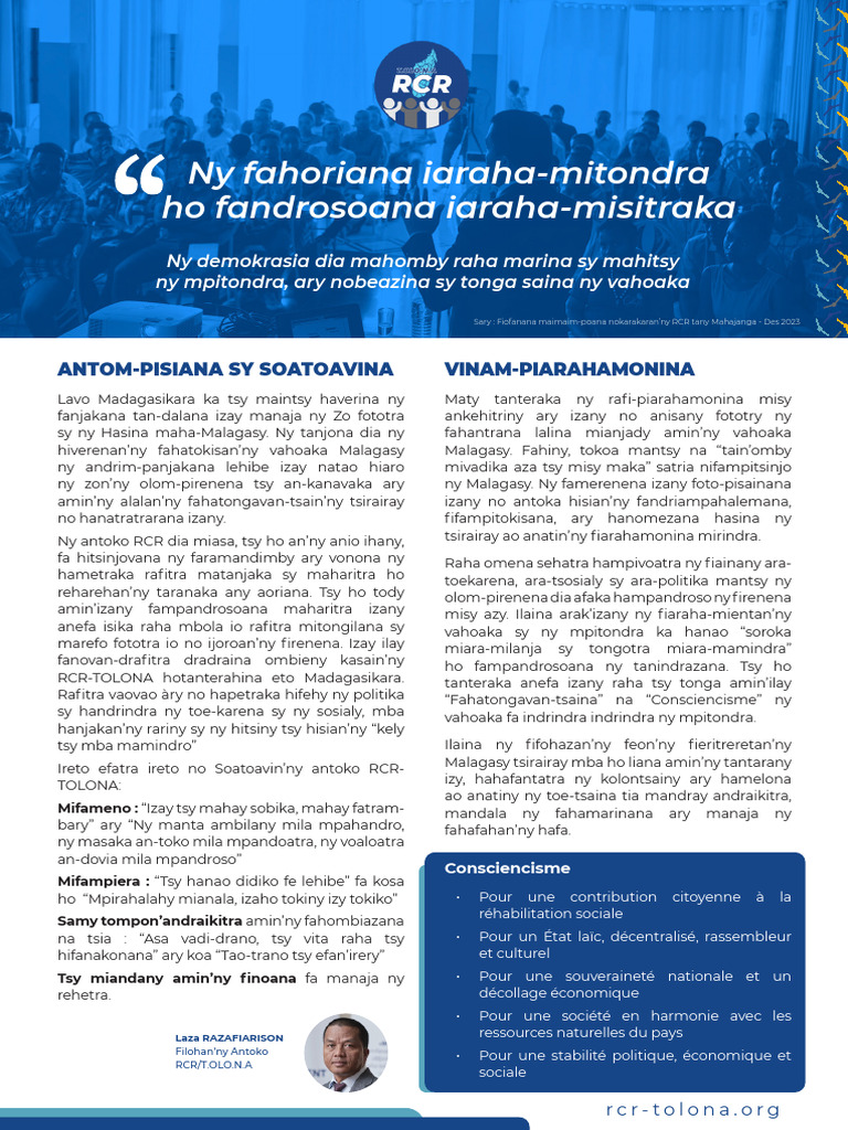 RCR Tolona Takelaka Friedrich Ebert | PDF