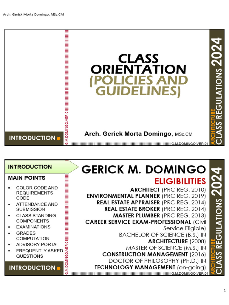Class Orientation v1.0.Gmd | PDF