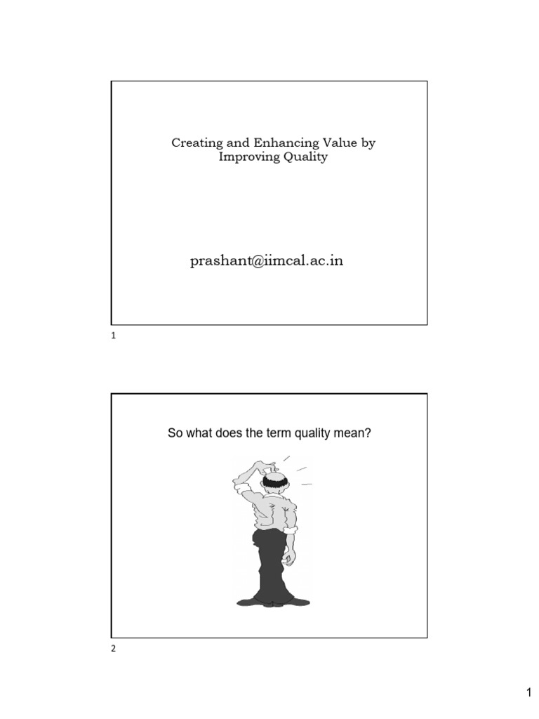 SESSION 12 qUALITY Handout | PDF