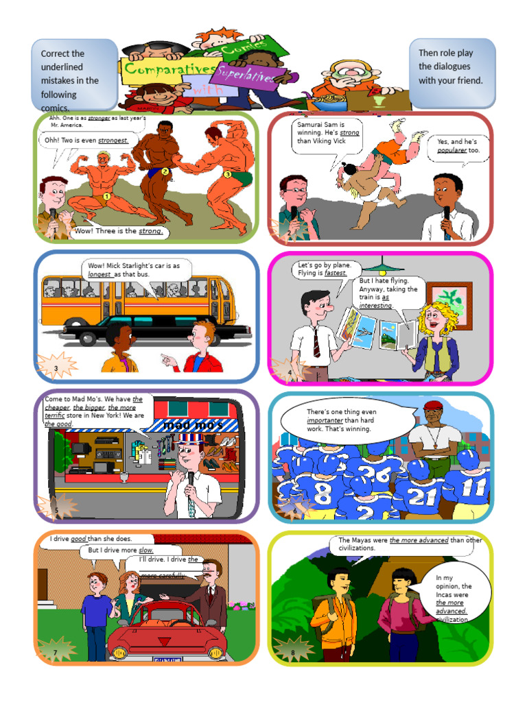 Comics With Comparatives & Superlatives Dec2010 | PDF