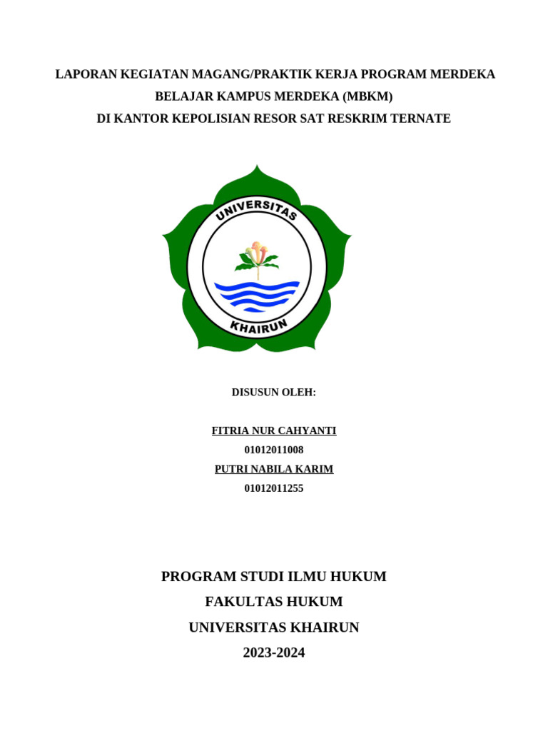 Laporan Akhir Putri & Fitria | PDF