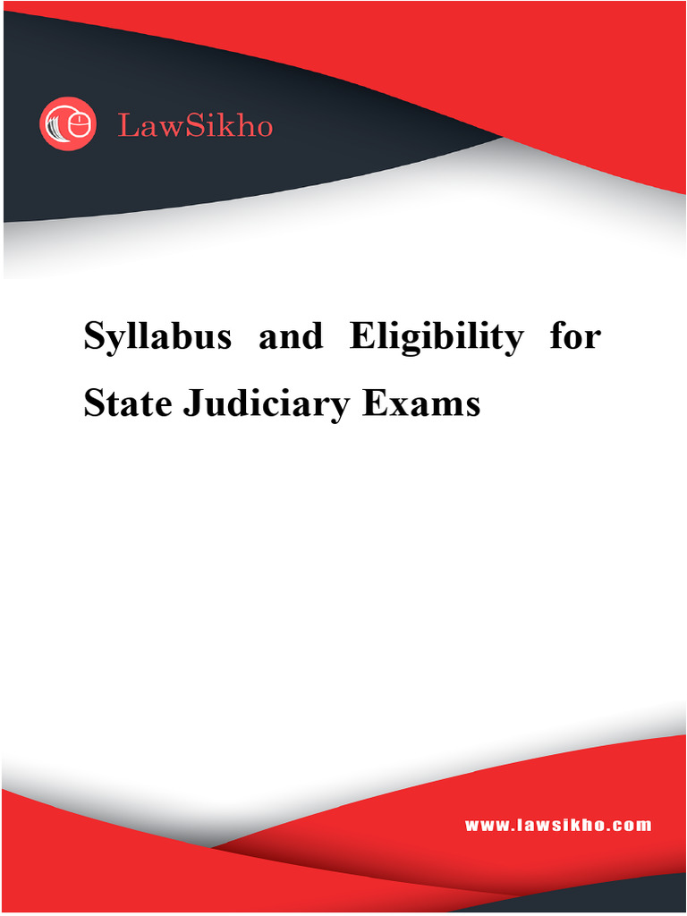 State - Wise Judiciary Syllabus | PDF