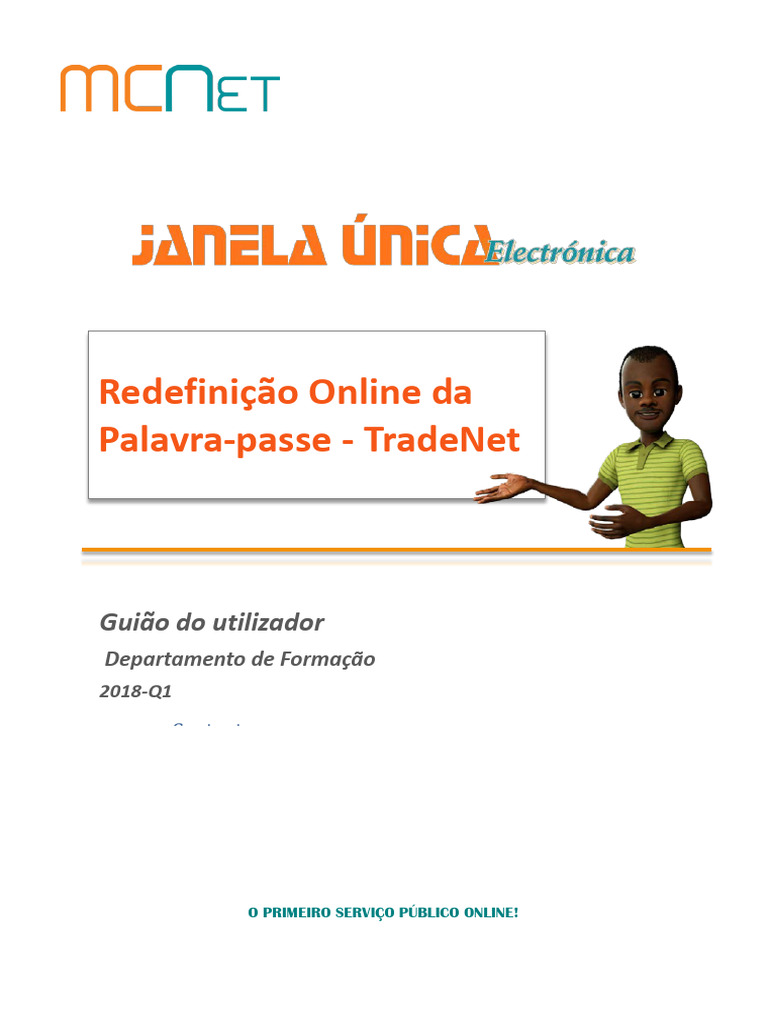 TM MZ GIS TR 029 Redefinicao Online Da Palavra Passe TradeNet | PDF