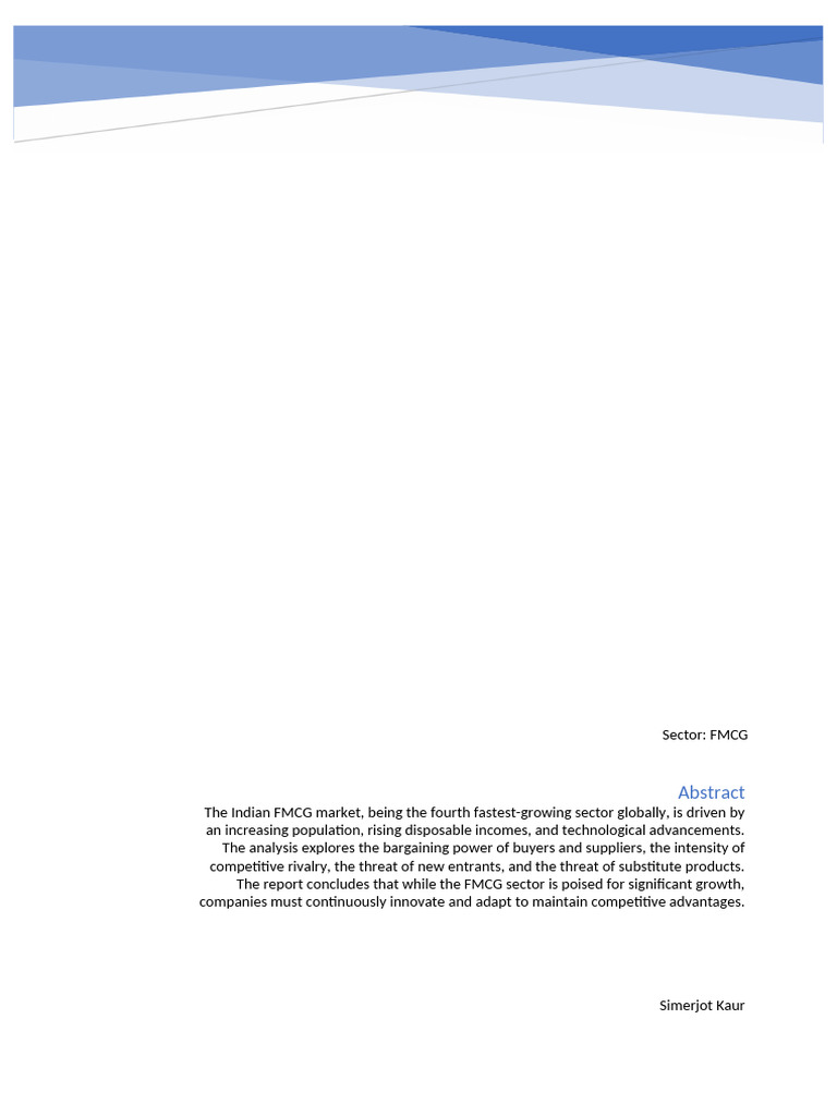 Sectoral Analysis Pdf