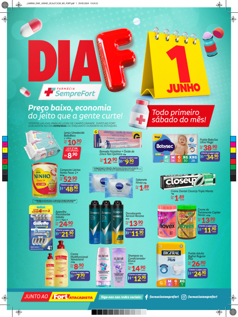 LAMINA DIAF JUNHO 20,5x27,5CM MS FORT | PDF | Drugs | Pharmacology