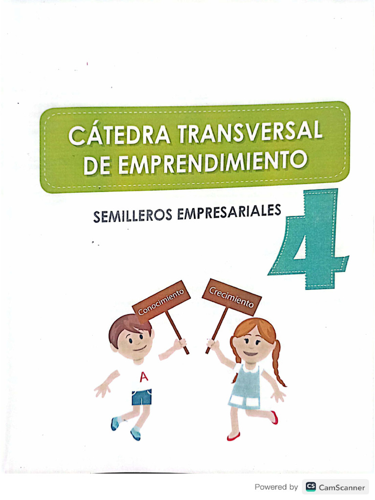 Cartilla Emprendimiento Grado Cuarto | PDF
