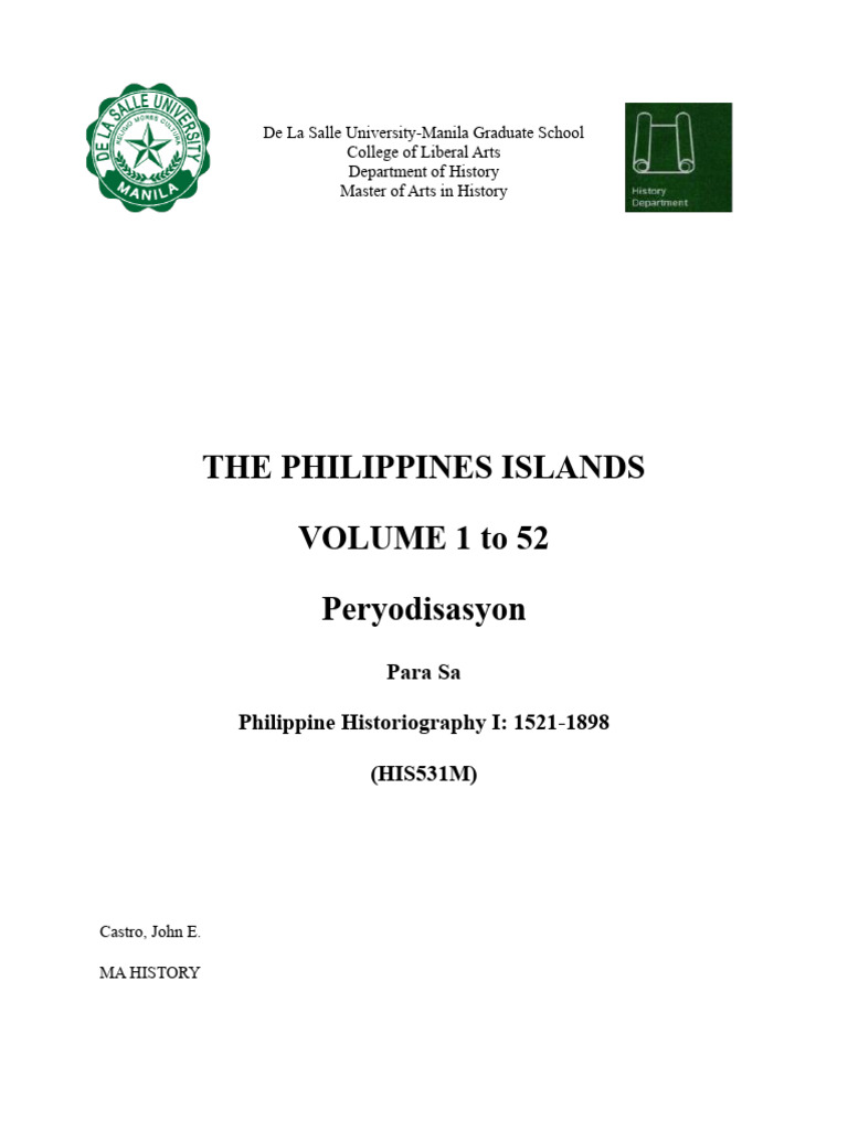 Castro, John Periodization Final Requirement HIS531M | PDF