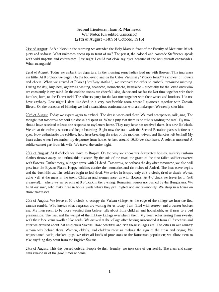 War Notes For Scribd | PDF