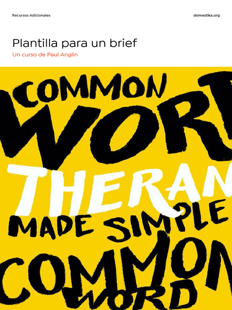 U2-01 - Plantilla para Un Brief - ES.1 | PDF