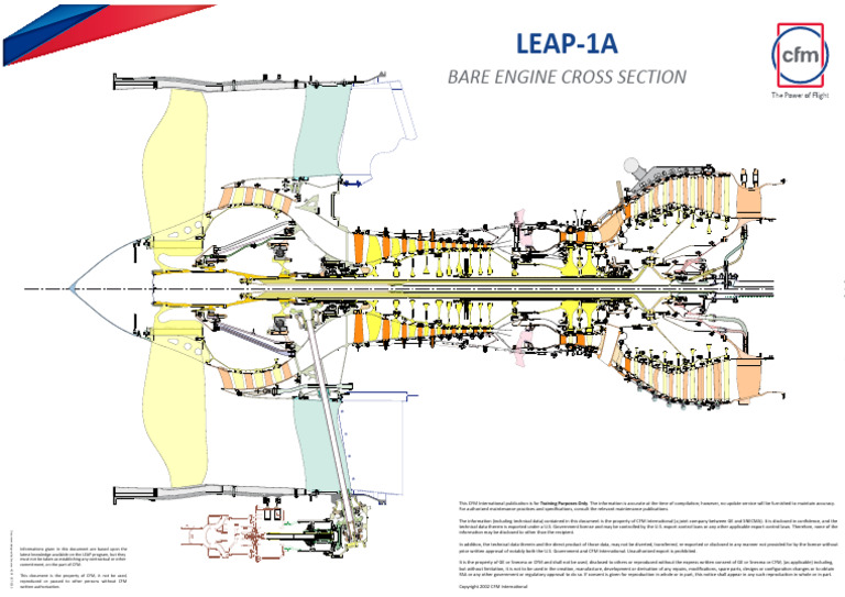 LEAP-1A Bare Engine Cross Section Rev 1.0 | PDF