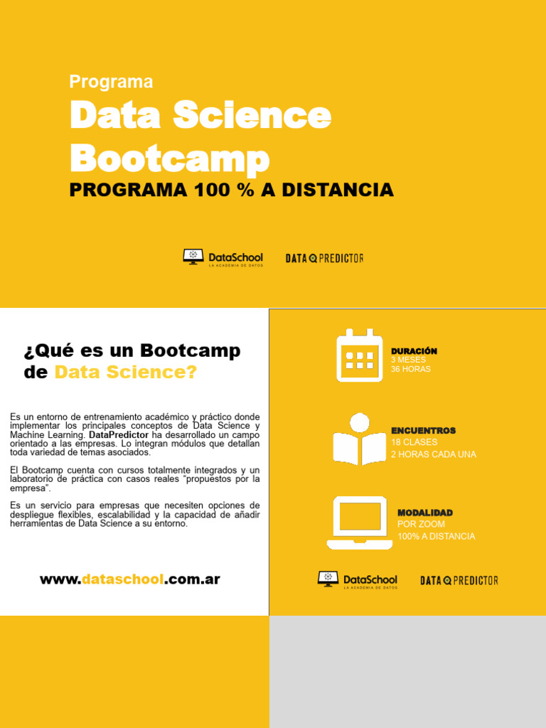DATASCHOOL _ DATA SCIENCE BOOTCAMP | PDF