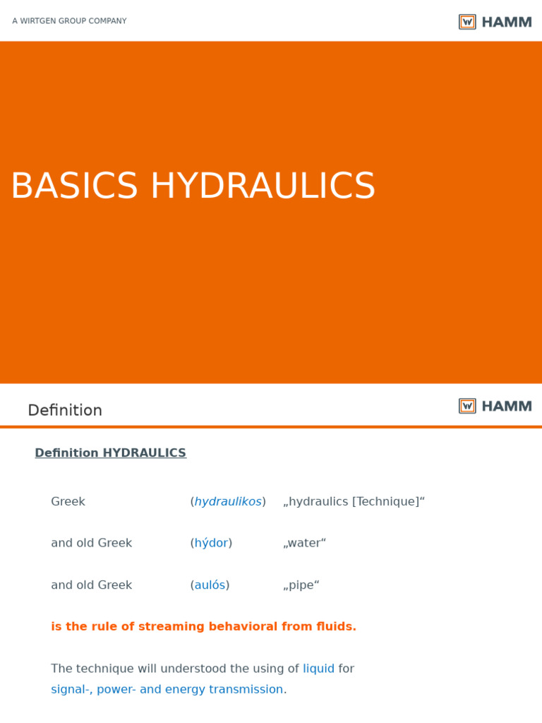 05 - Basics Hydraulics | PDF