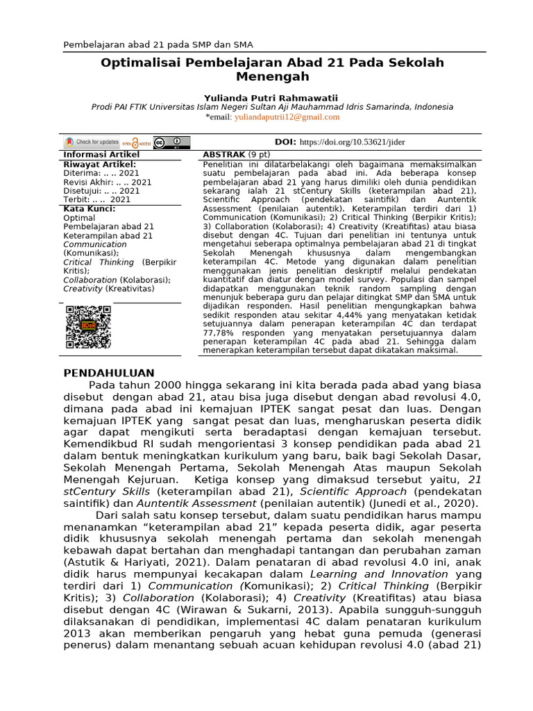 Revisi Penelitian Mini | PDF