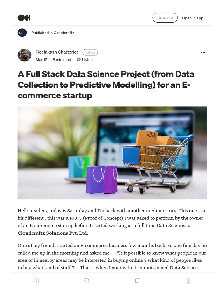 A Full Stack Data Science Project (From Data Collection To Predictive ...