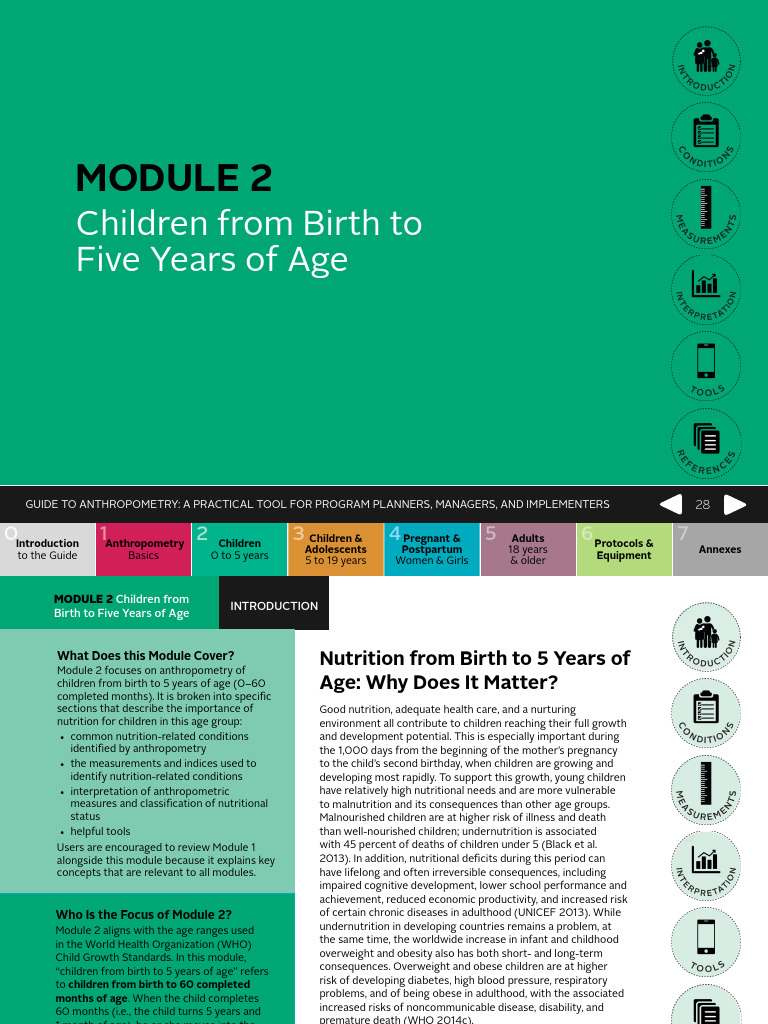 MODULE 2 FANTA Anthropometry Guide May2018 | PDF