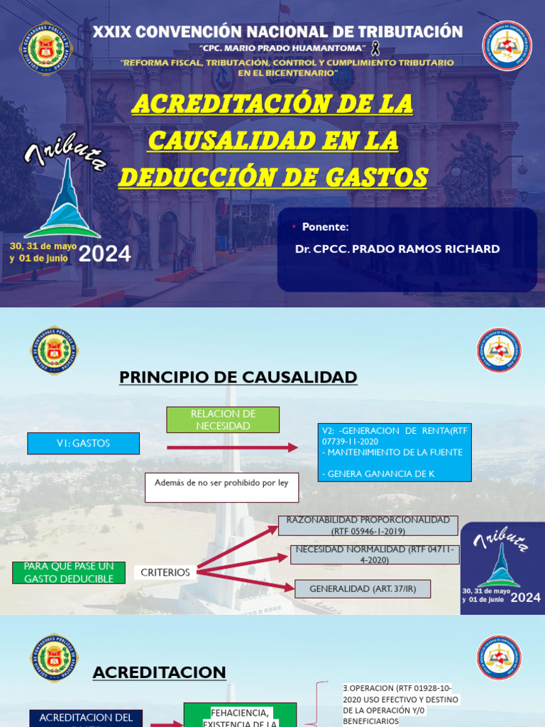 Richard Prado - Acreditacion de La Causalidad en La Deduccion de Gastos ...