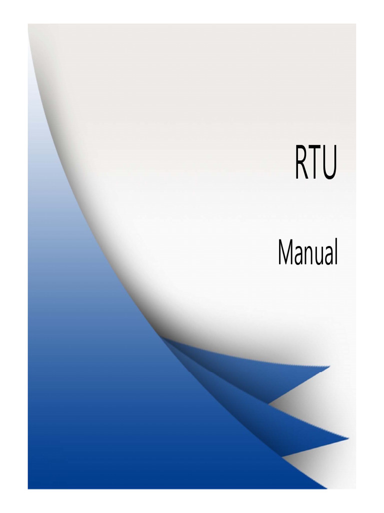 RTU Manual _ver1 | PDF