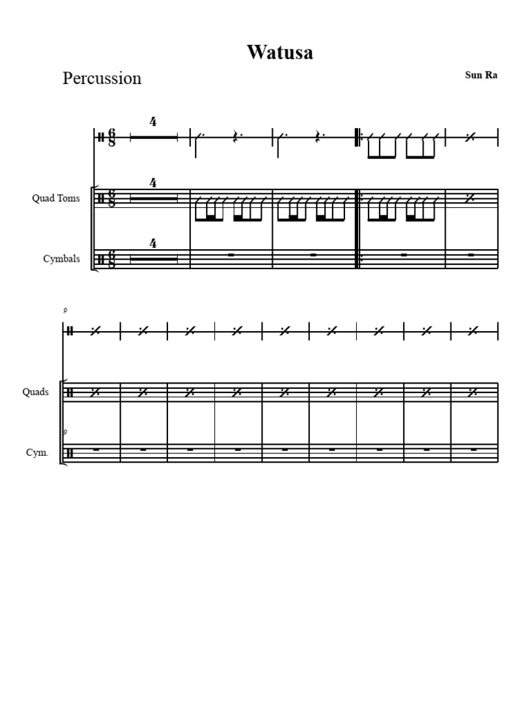 Watusa - 004 Percussion | PDF