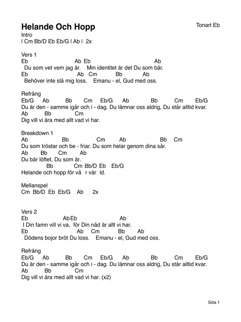 Helande Och Hopp | PDF