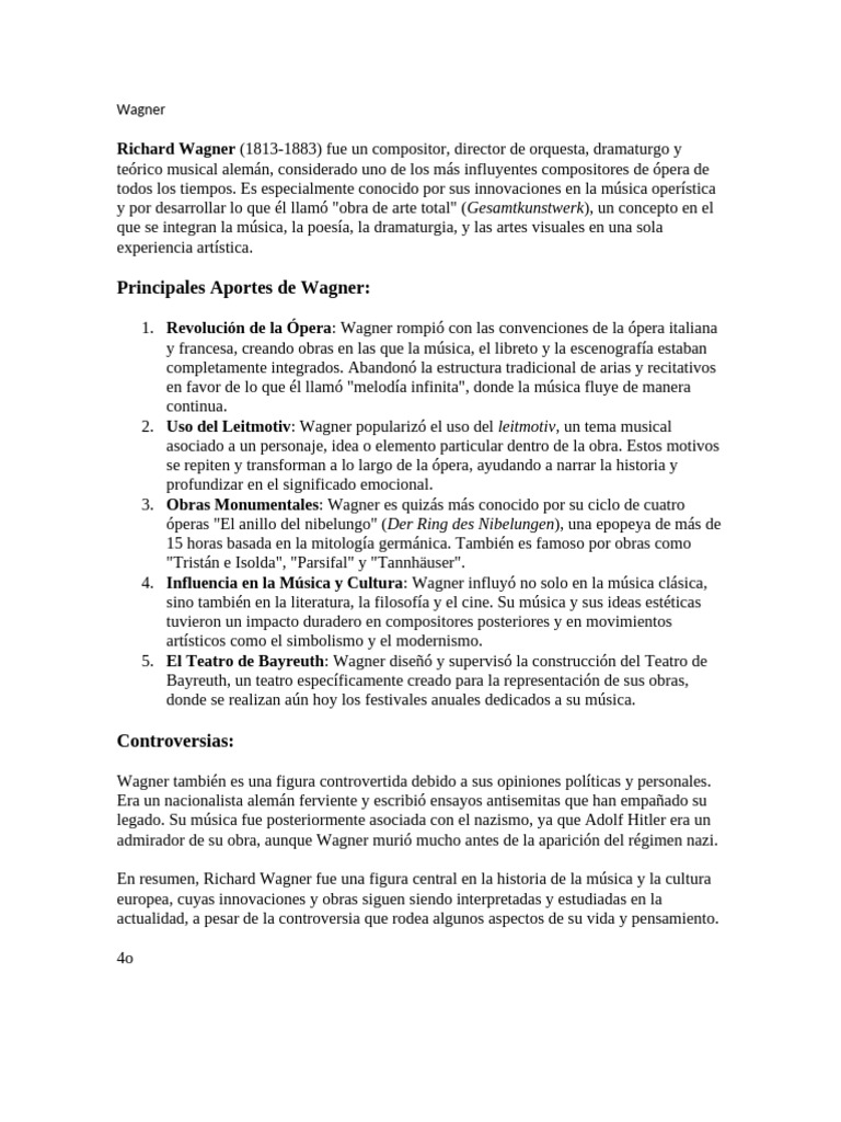 Wagner | PDF