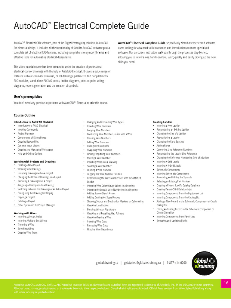 AutoCAD Electrical Complete Guide | PDF