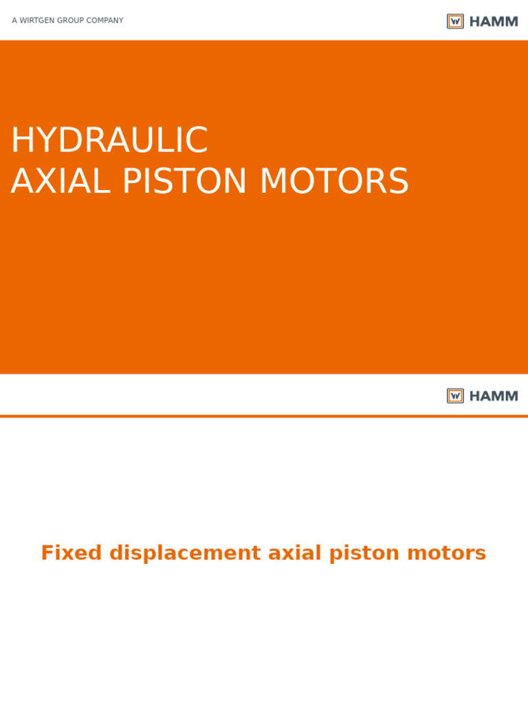 08 - Hydraulics - Axial Piston Motors | PDF
