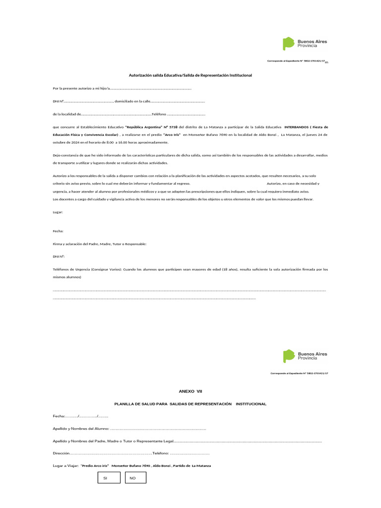 ANEXO VI y VII | PDF | Derecho