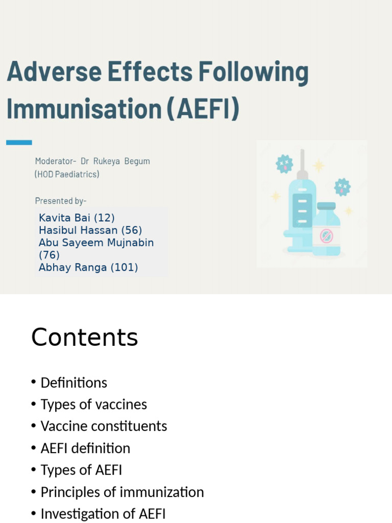 AEFI | PDF