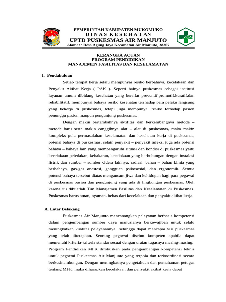 1.4.8.a KAK PROGRAM DIKLAT MFK | PDF