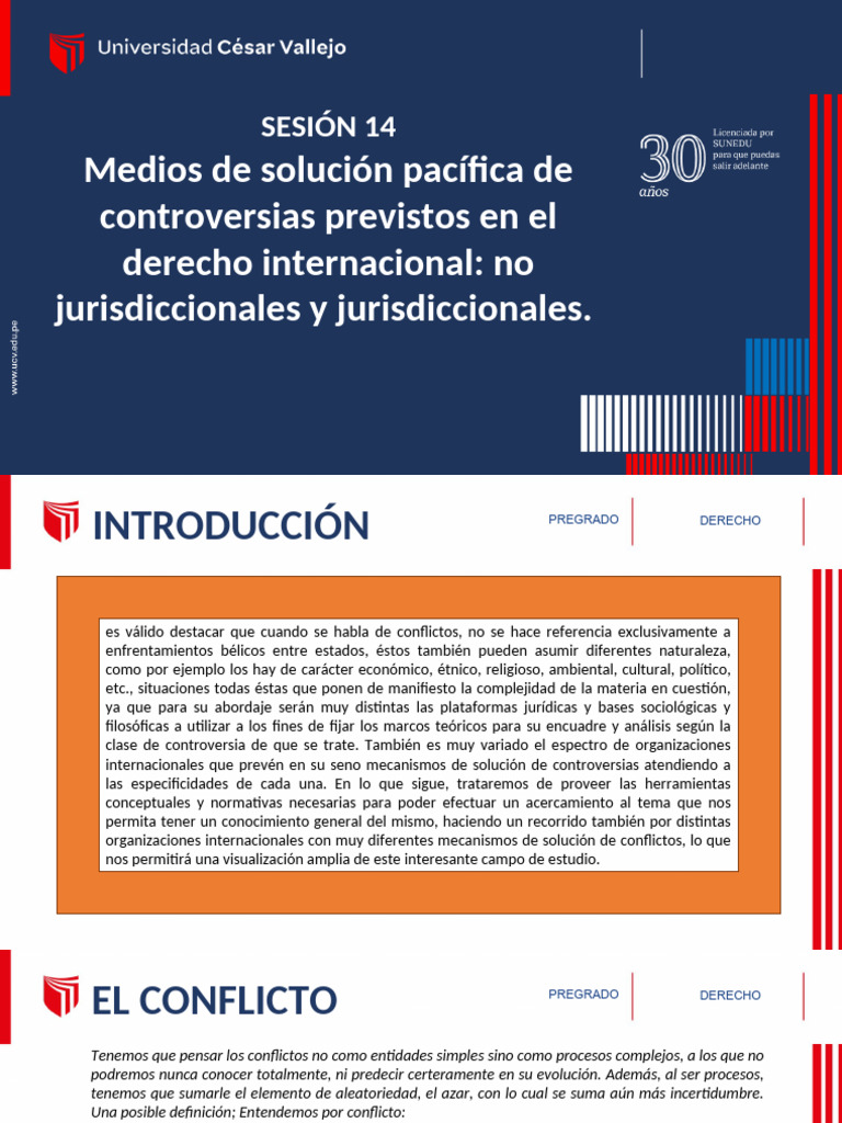 SESION 14 Medios de Solución Pacífica - Tagged | PDF