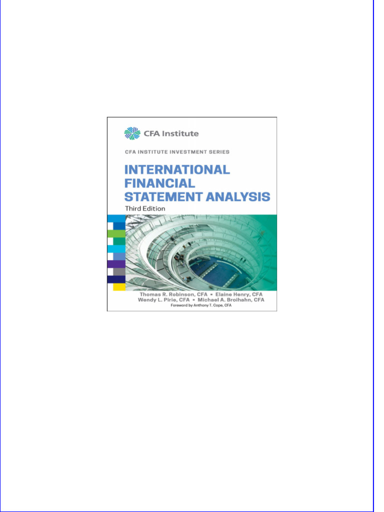 International Financial Statement Analysis 3rd Edition All Chapter ...