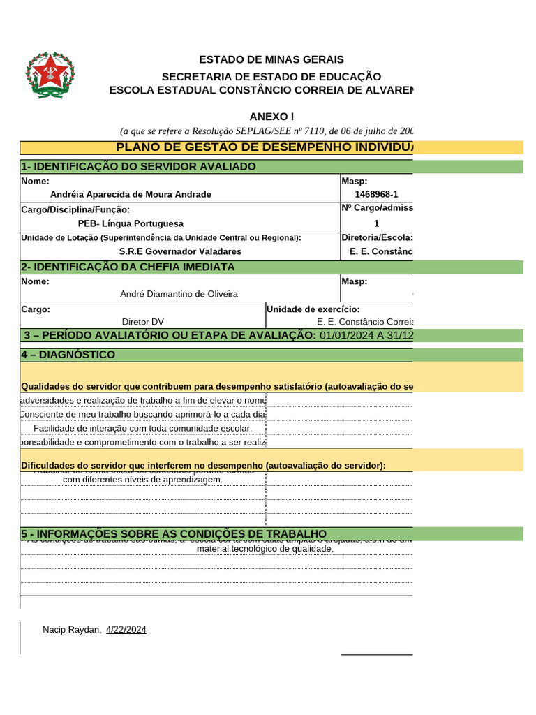 Pgdi Andreia 2024 | PDF