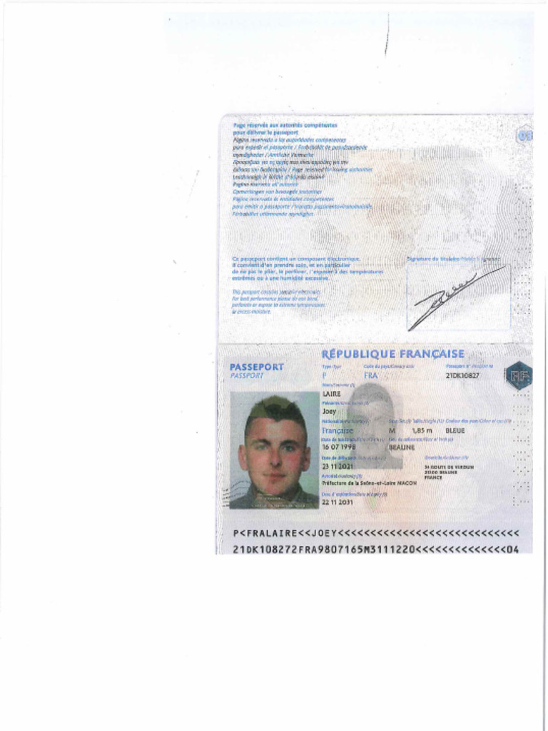FSI - PASSEPORT JOEY - PDF - 1072965 - ID | PDF