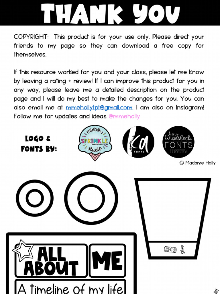 All About Me: A Timeline of My Life | PDF