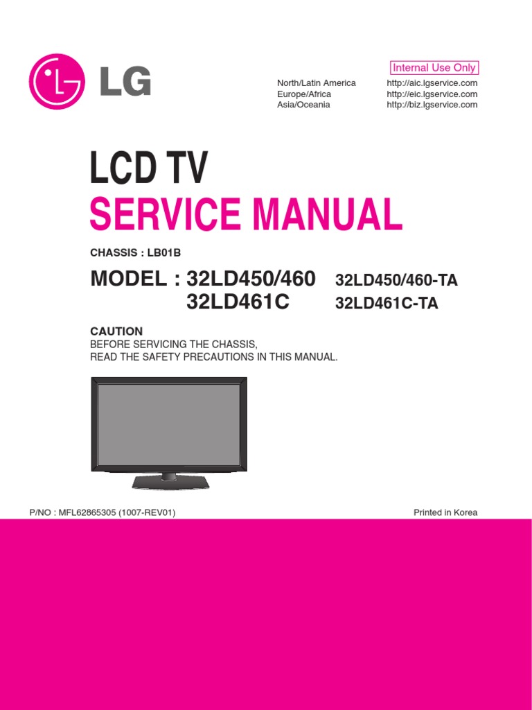 LG 32ld450-460-461c Chassis lb01b | PDF | Printed Circuit Board | Soldering